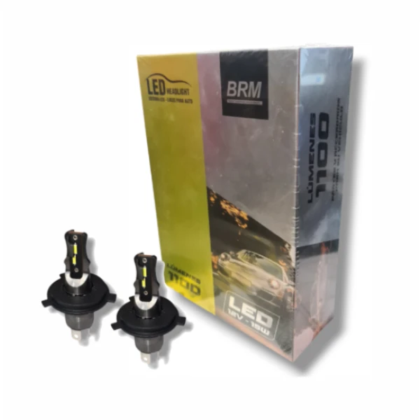 PAR DE AMPOLLETAS LED H4 12V 1100 LÚMENES - BRM SKU: 8884 ...